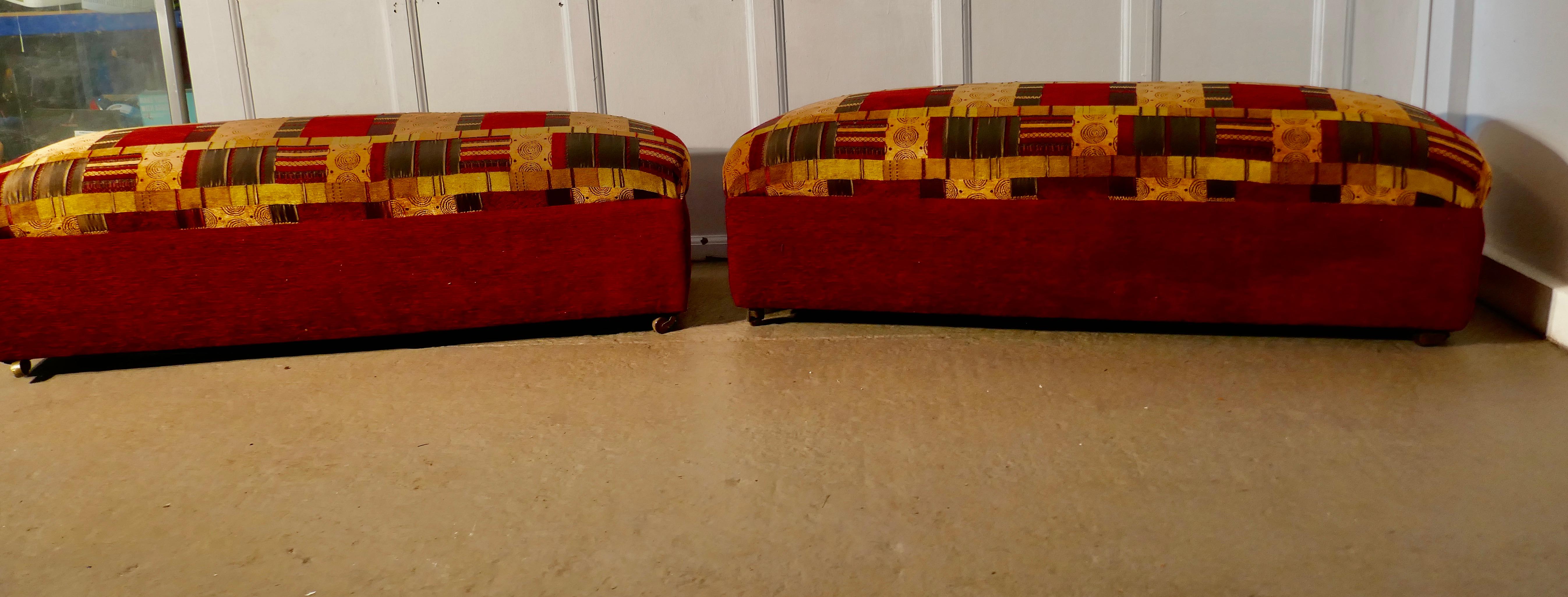 Pair of Victorian Upholstered Ottoman Window Seats at 1stDibs | window ...