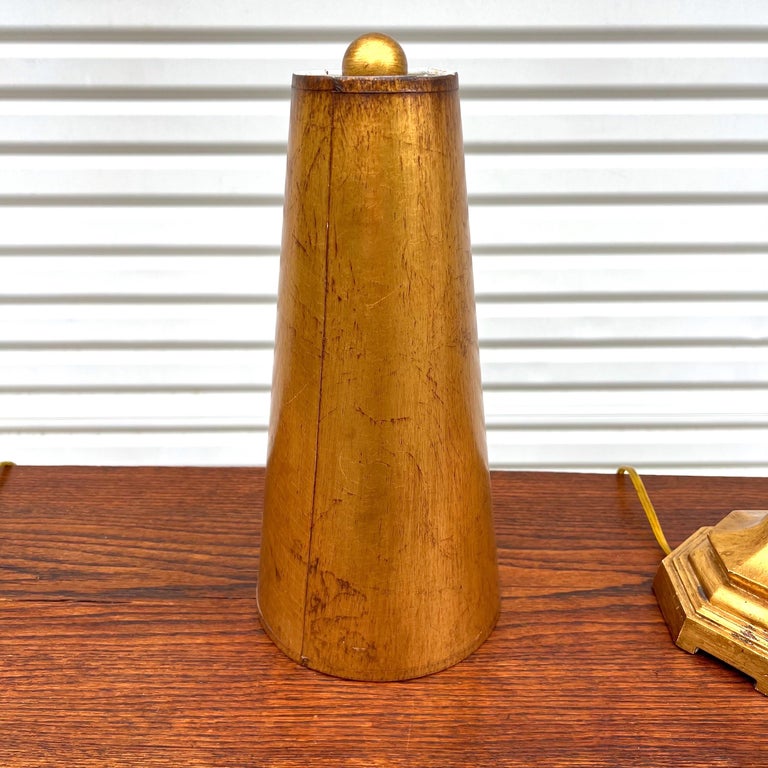 Pair of Vintage 1980s Berman Harlequin Table Lamps For Sale at 1stDibs