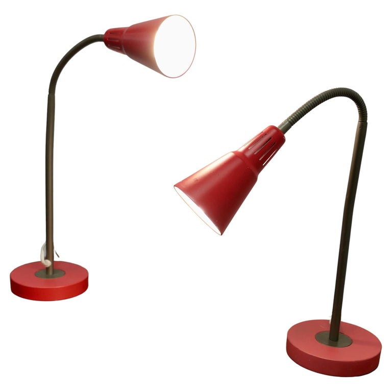 Pair of Vintage Retro French Angle Desk Lamps Very Stylish Statement ...