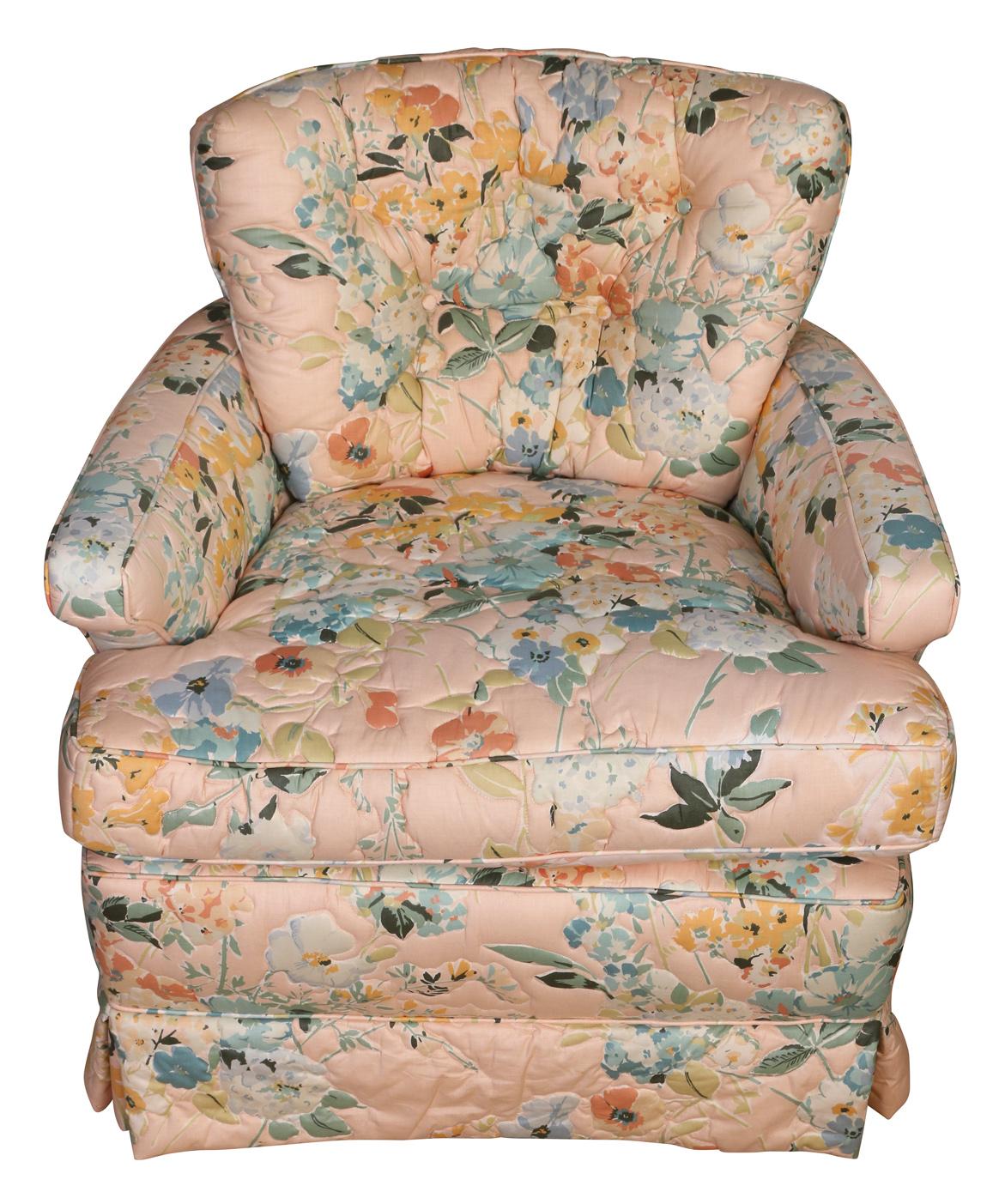 Pair of Vintage Swivel Chairs at 1stDibs