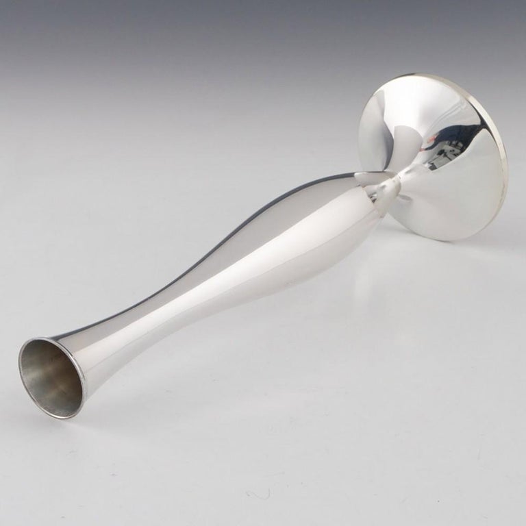 A Pair Of Wilkens Modernist German Silver Rose Vases c1950 For Sale at ...