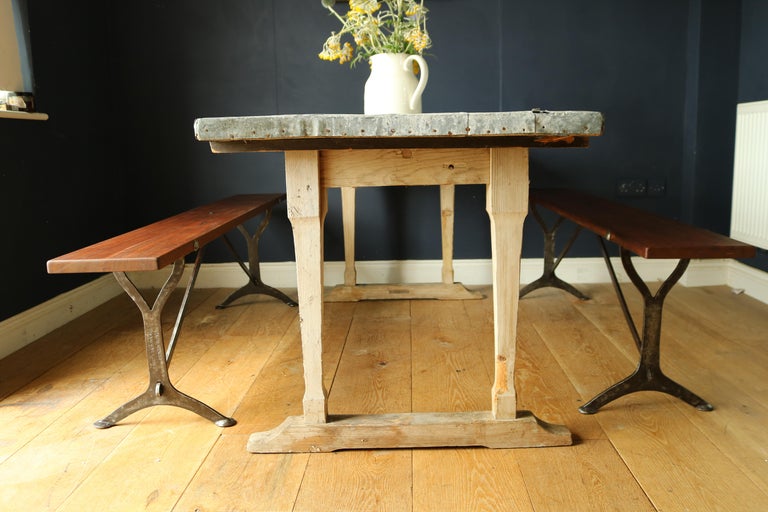 Pair of First World War Campaign Benches at 1stDibs