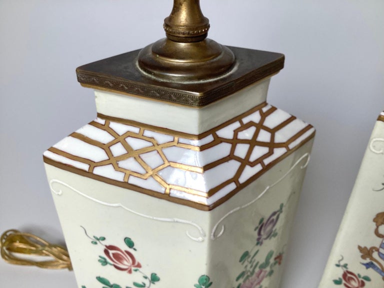 Pair Samson Style Armorial Lamps For Sale at 1stDibs | samson styles