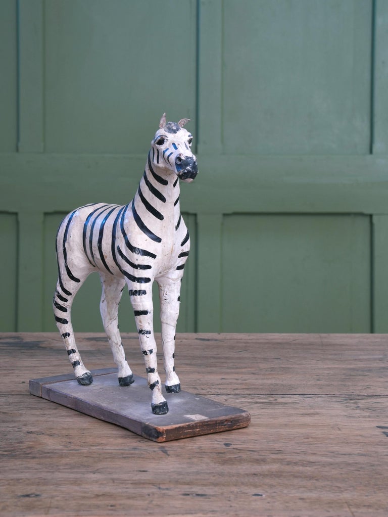 Papier-mâché Zebra Model For Sale at 1stDibs
