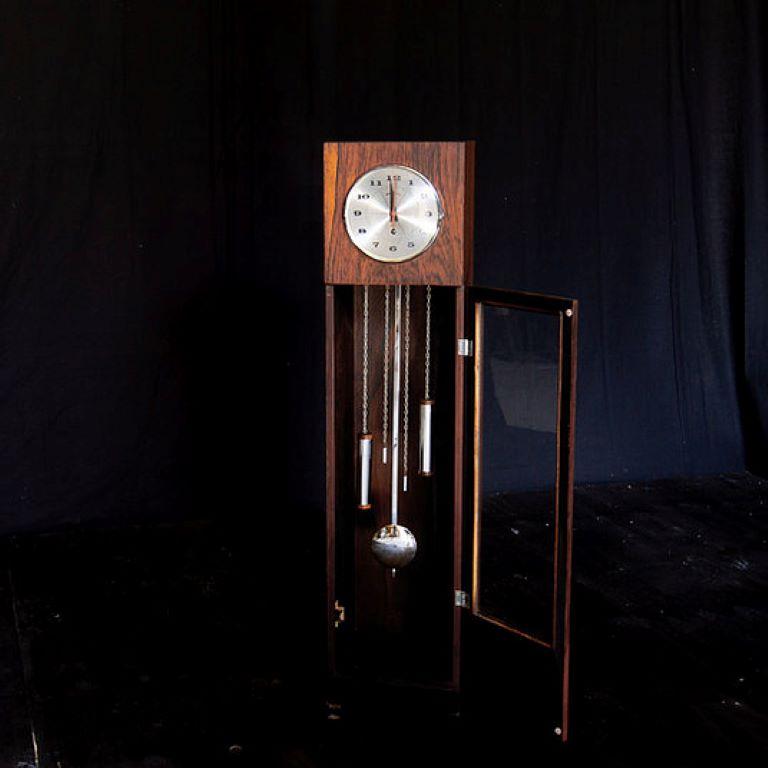 A Pendulum Table Top Grandfather Clock by Howard Miller, 1960s For Sale ...