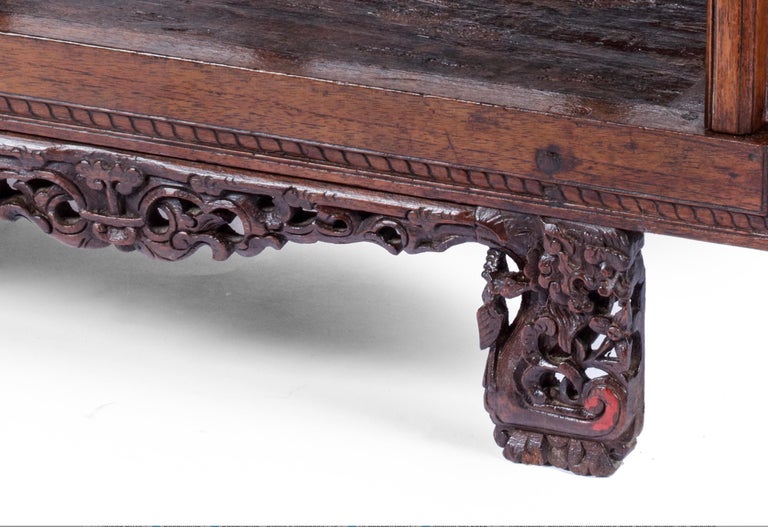 Peranakan Djati Wood Miniature Bed for an Anak Ambar, a Miscarried ...