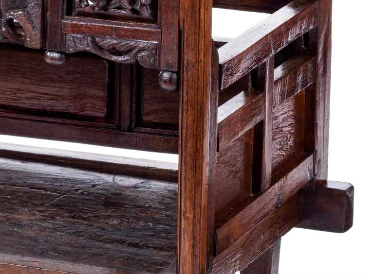 Peranakan Djati Wood Miniature Bed for an Anak Ambar, a Miscarried ...