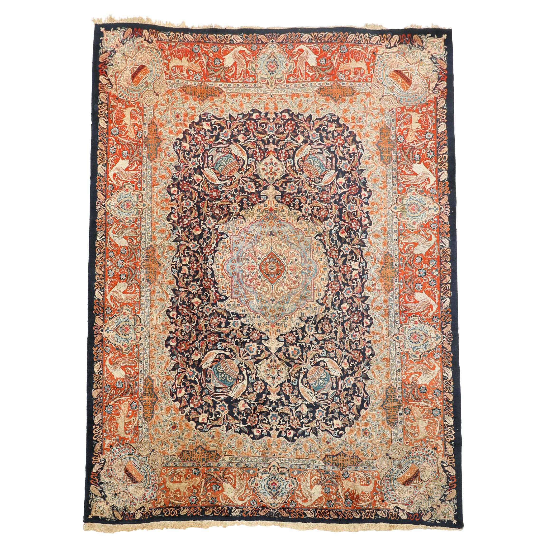Persian Kashmar Carpet For Sale at 1stDibs | kashmar rugs, vilhelm melbye