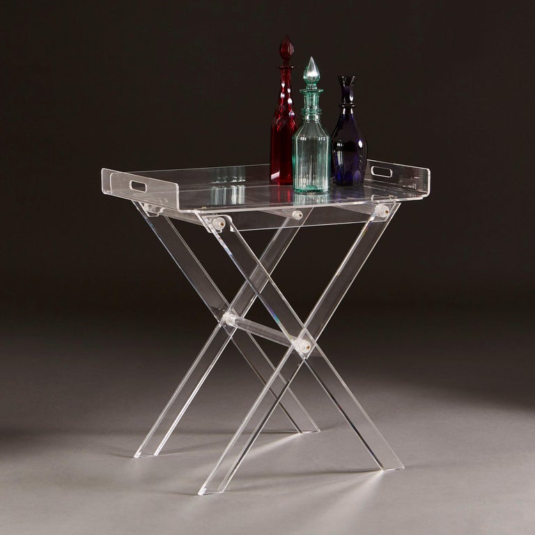 Perspex Butler's Tray Table at 1stDibs