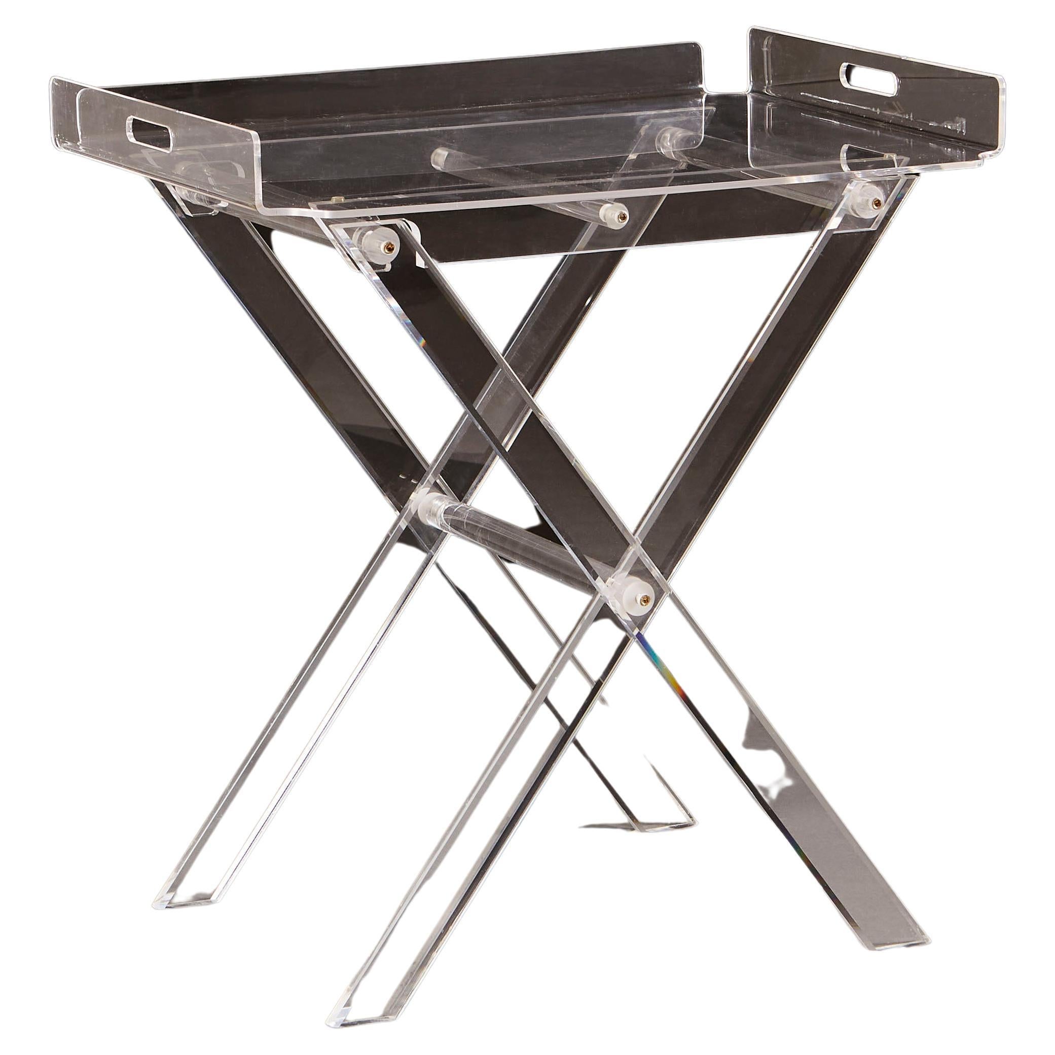 Antique British Yew Wood Butler's Tray Table at 1stDibs