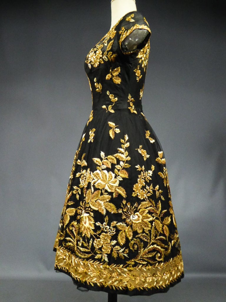 Robe de cocktail A Pierre Balmain Couture numéro 109646, provenance des ...