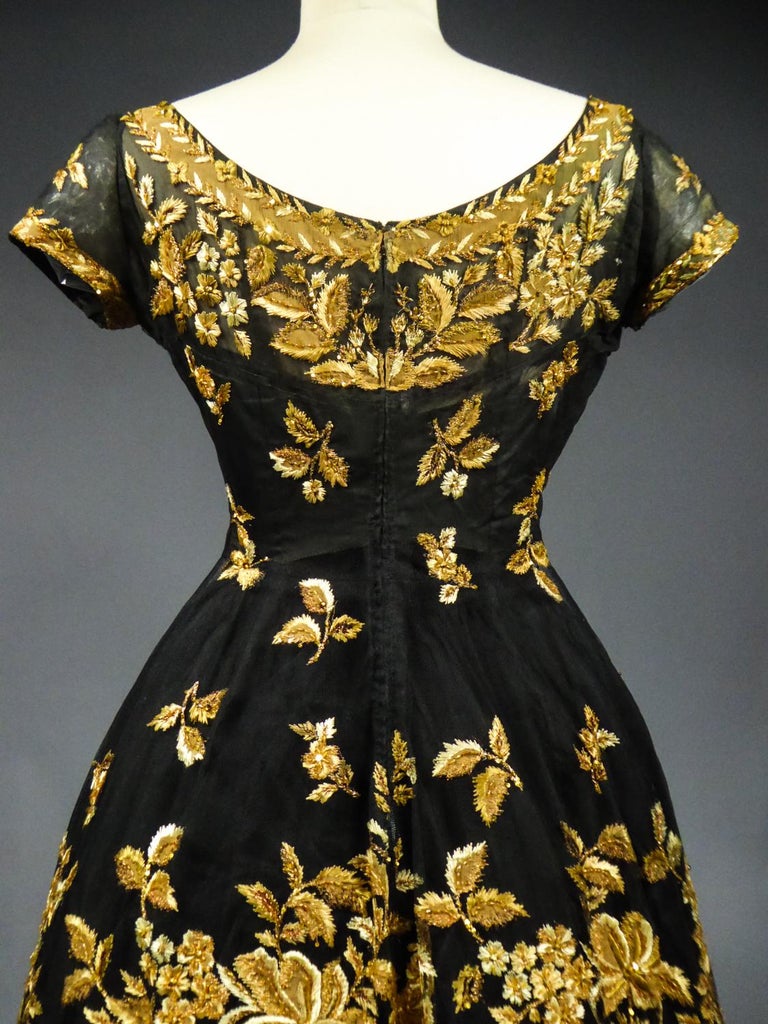 Robe de cocktail A Pierre Balmain Couture numéro 109646, provenance des ...