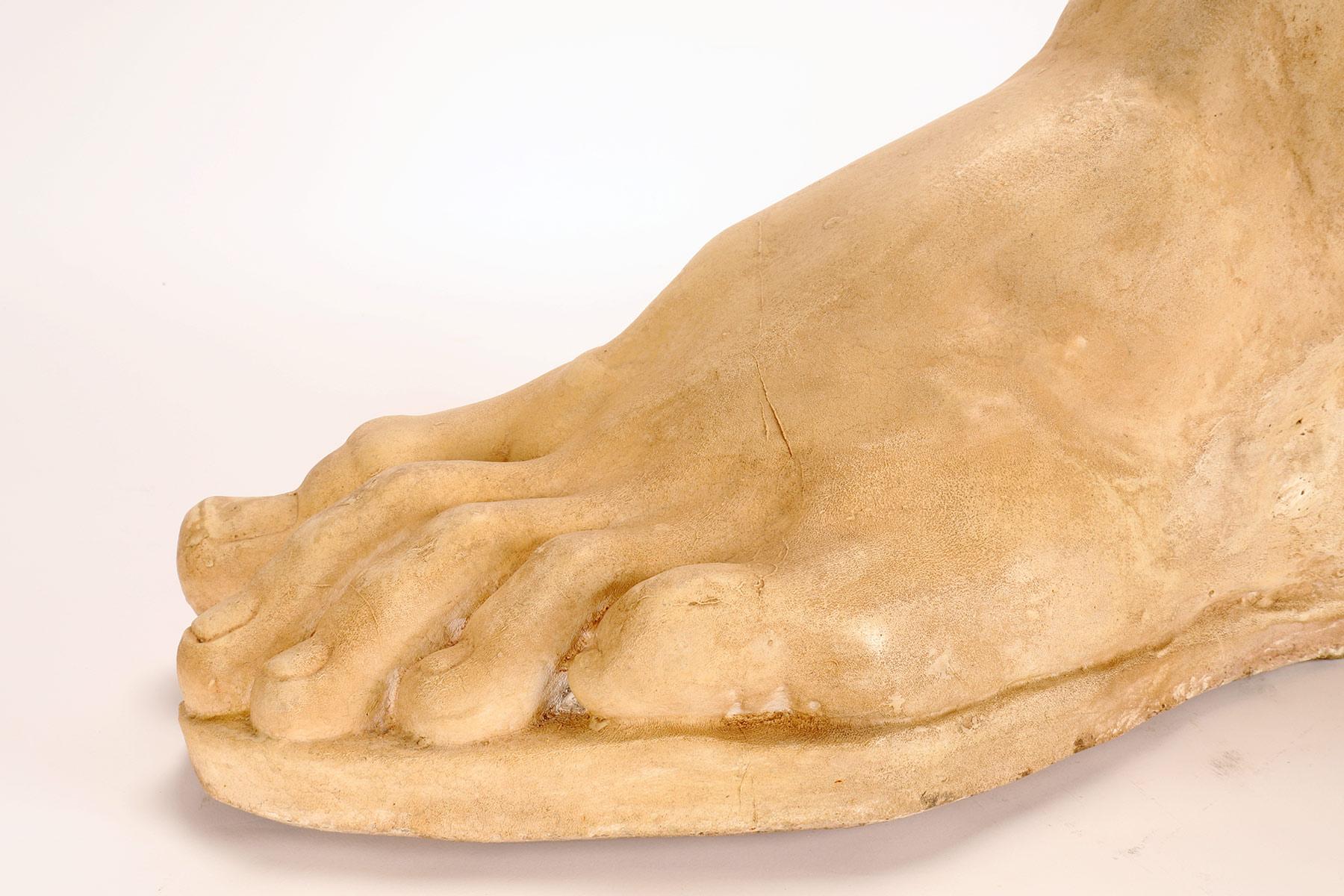 A plaster cast: a Roman foot, Italy 1890. For Sale at 1stDibs