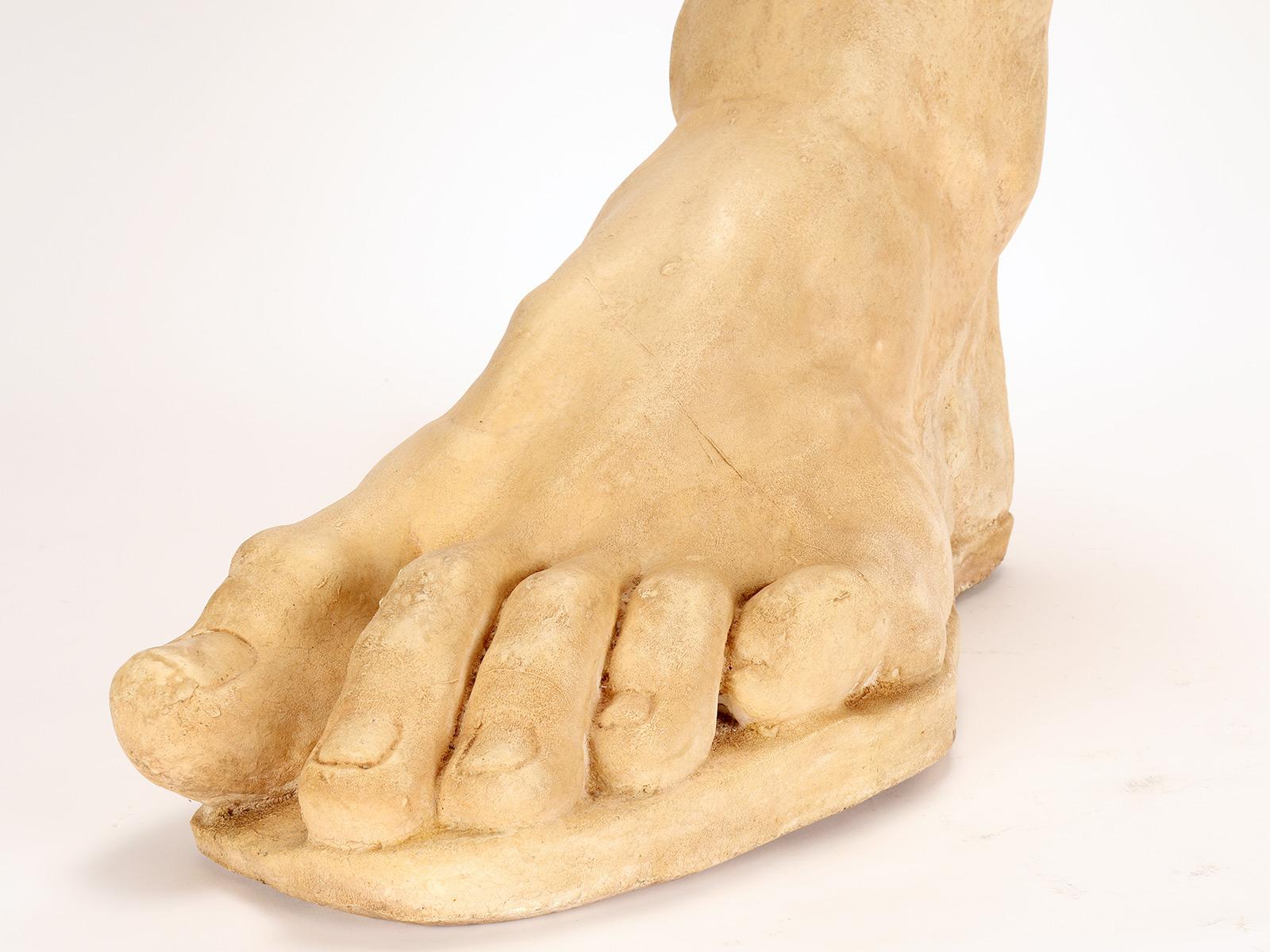 A plaster cast: a Roman foot, Italy 1890. For Sale at 1stDibs