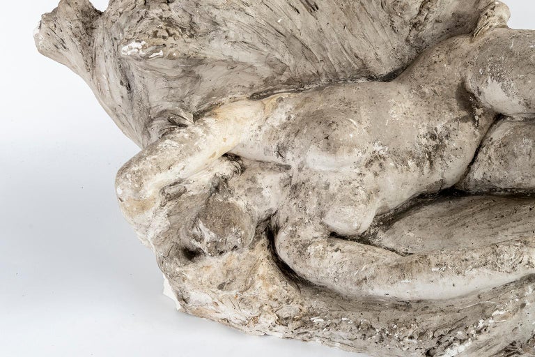 Plaster Model of a Reclining Lady from a Paris Atelier at 1stDibs