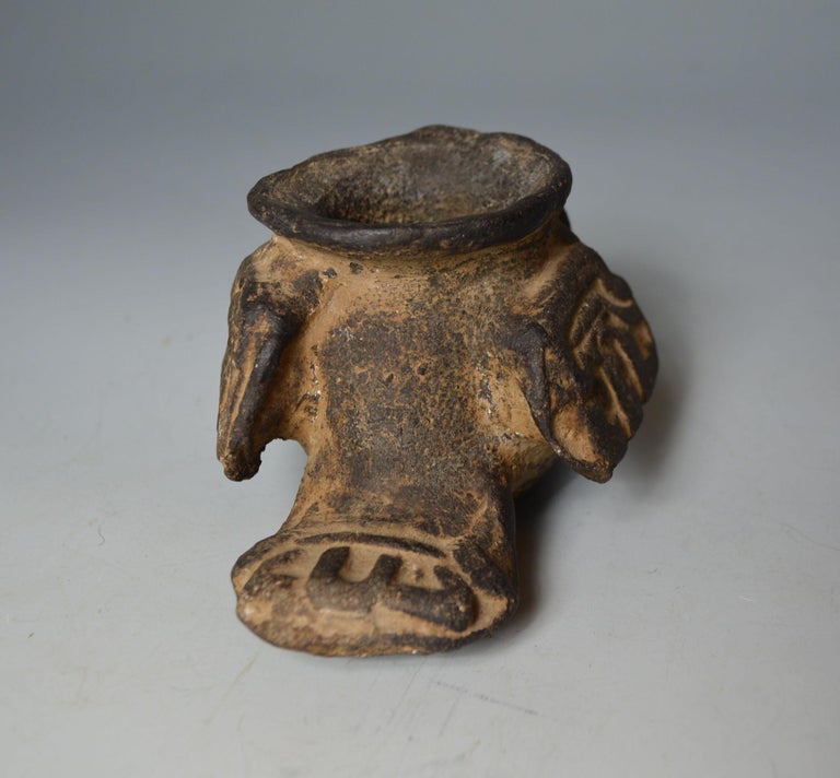 Pre Columbian Rare Ancient Aztec Stone Avian Container circa 1300-1521 ...