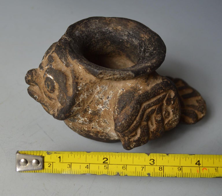 Pre Columbian Rare Ancient Aztec Stone Avian Container circa 1300-1521 ...