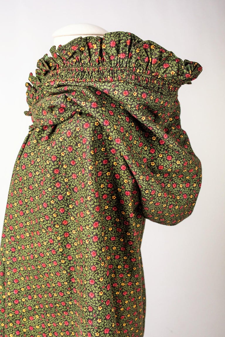 A Printed cotton Cloak- Provence Circa 1800 For Sale at 1stDibs