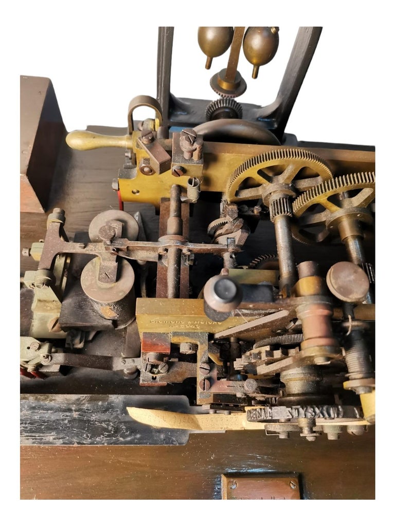 Hughes Telegraph Set Built by Siemens and Halske 19th Century For Sale ...