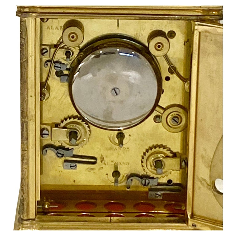 Profusely Engraved to All Sides Gilt Bronze Carriage Clock, circa 1860 ...
