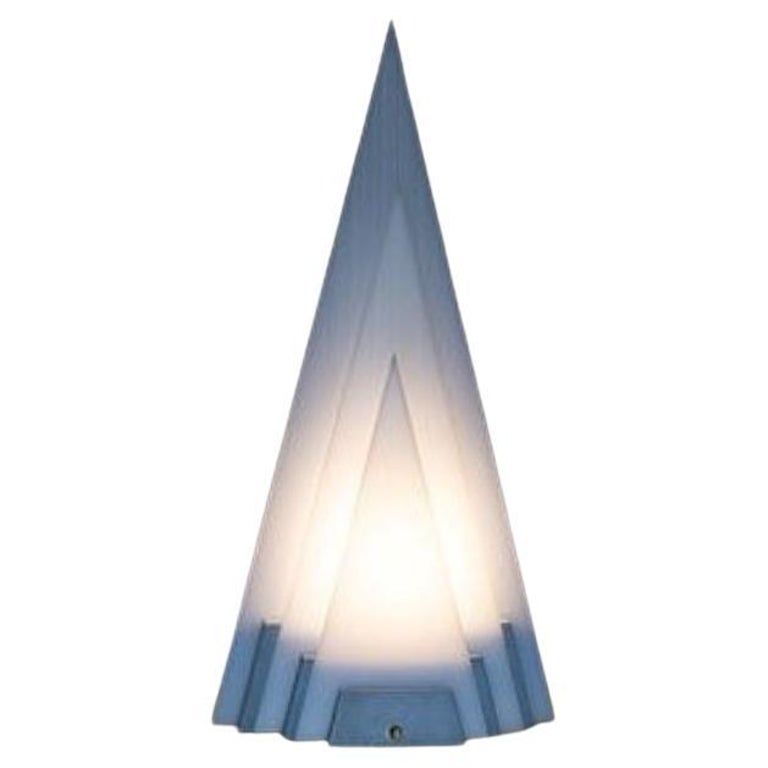 Pyramid Shaped Aluminium and Acrylic Lamp Late 1970s For Sale at 1stDibs
