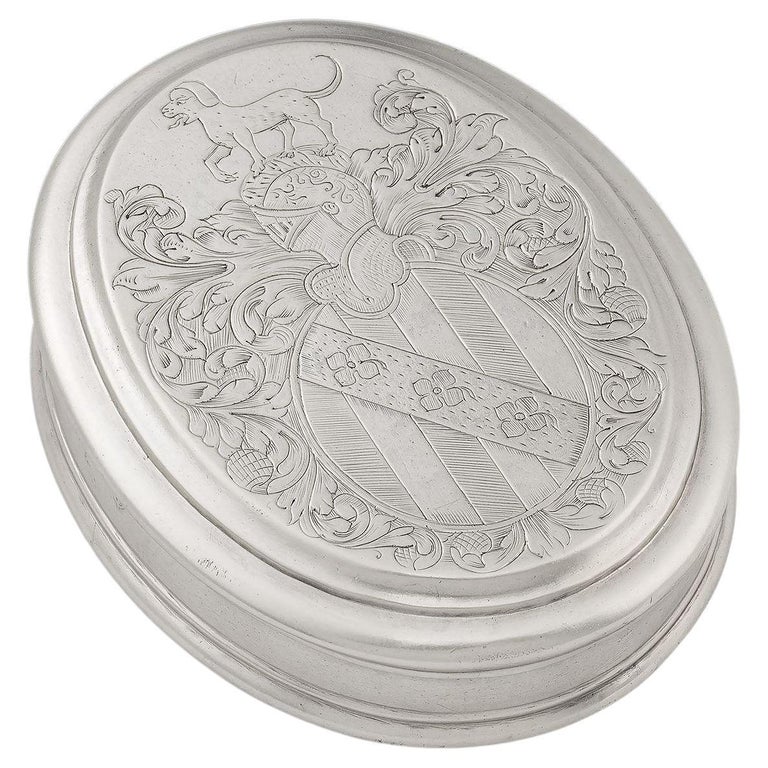 A Queen Anne Britannia Standard Tobacco Box, London, 1709 by Edward ...