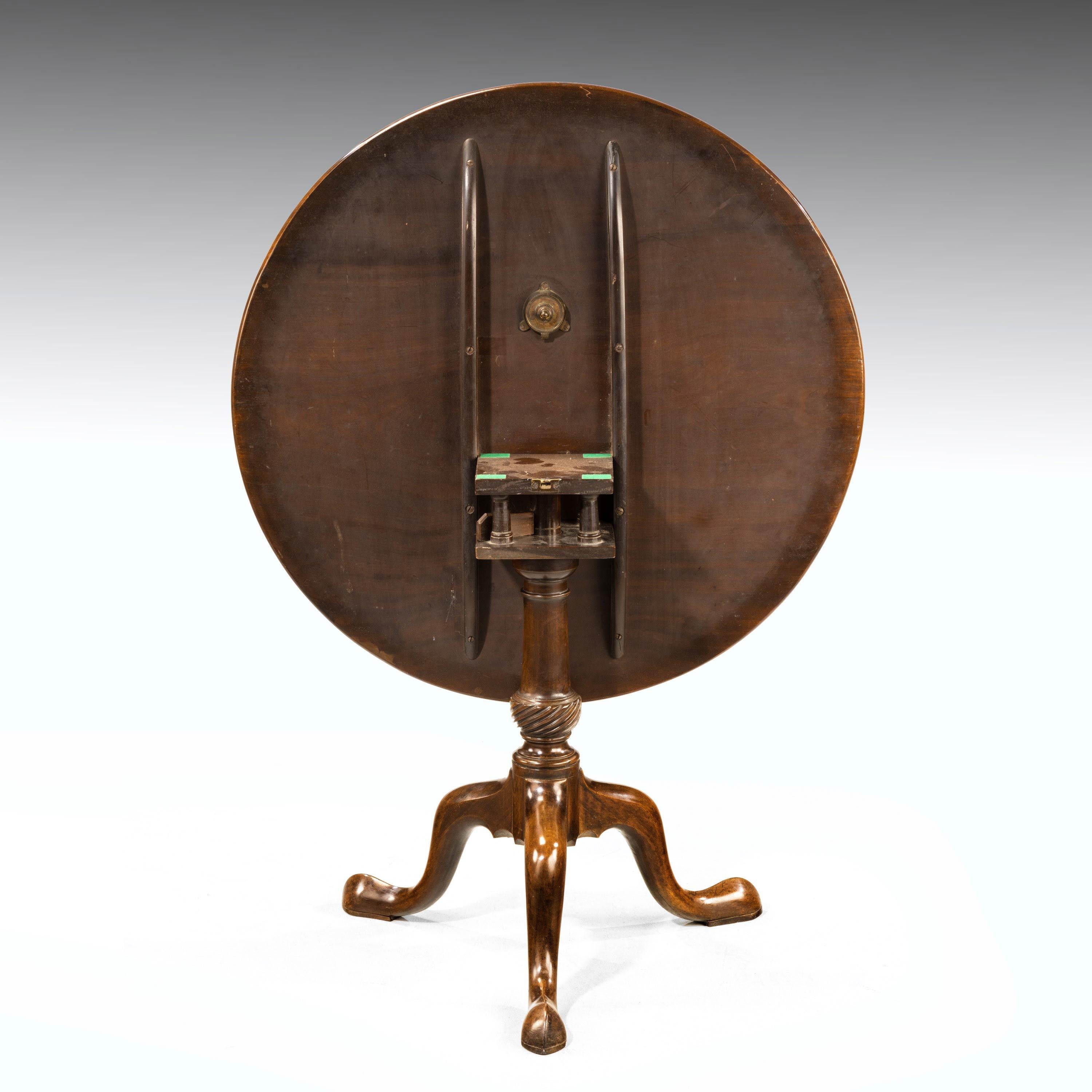Quite Exceptional Mid-18th Century Cuban Mahogany Tilt Table at 1stDibs