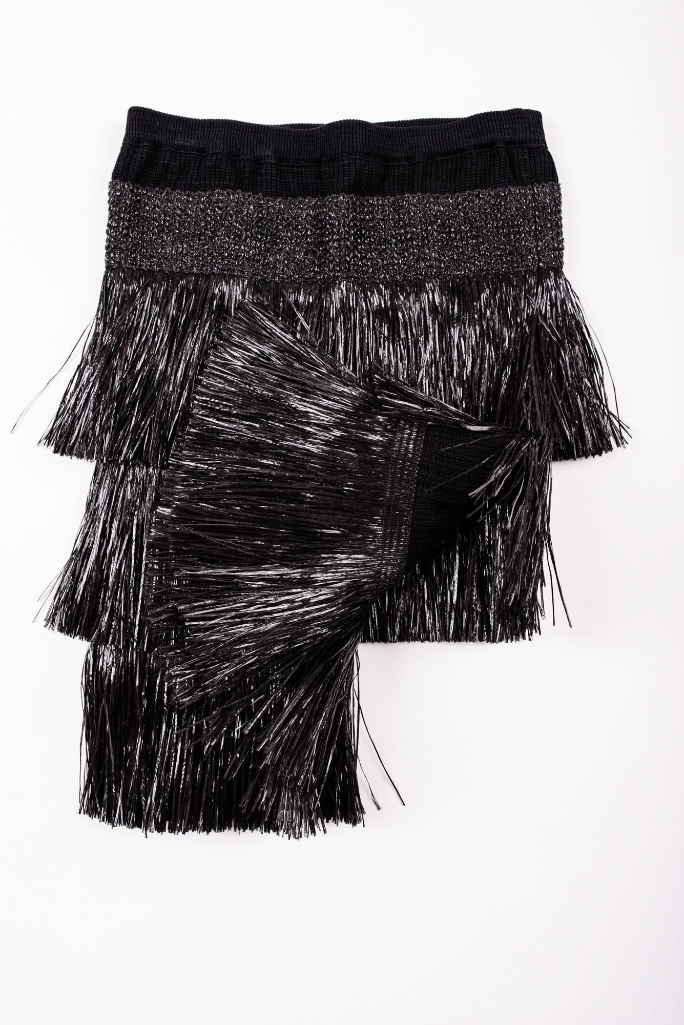 A Rafia Mini Skirt by Yves Saint Laurent - African Collection Circa ...