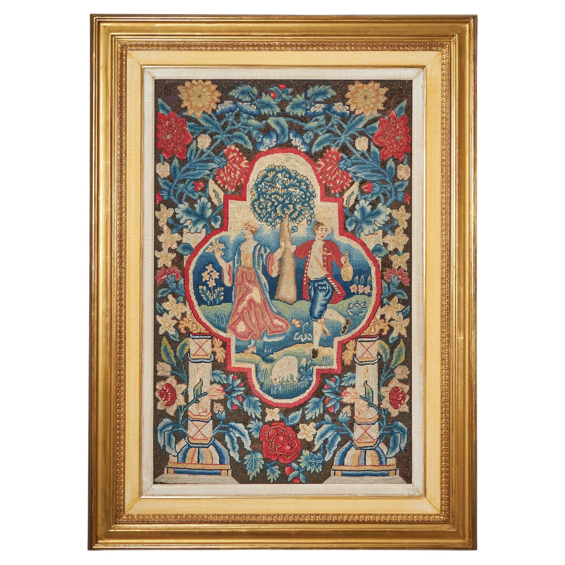 18th Century Needlework Picture For Sale at 1stDibs