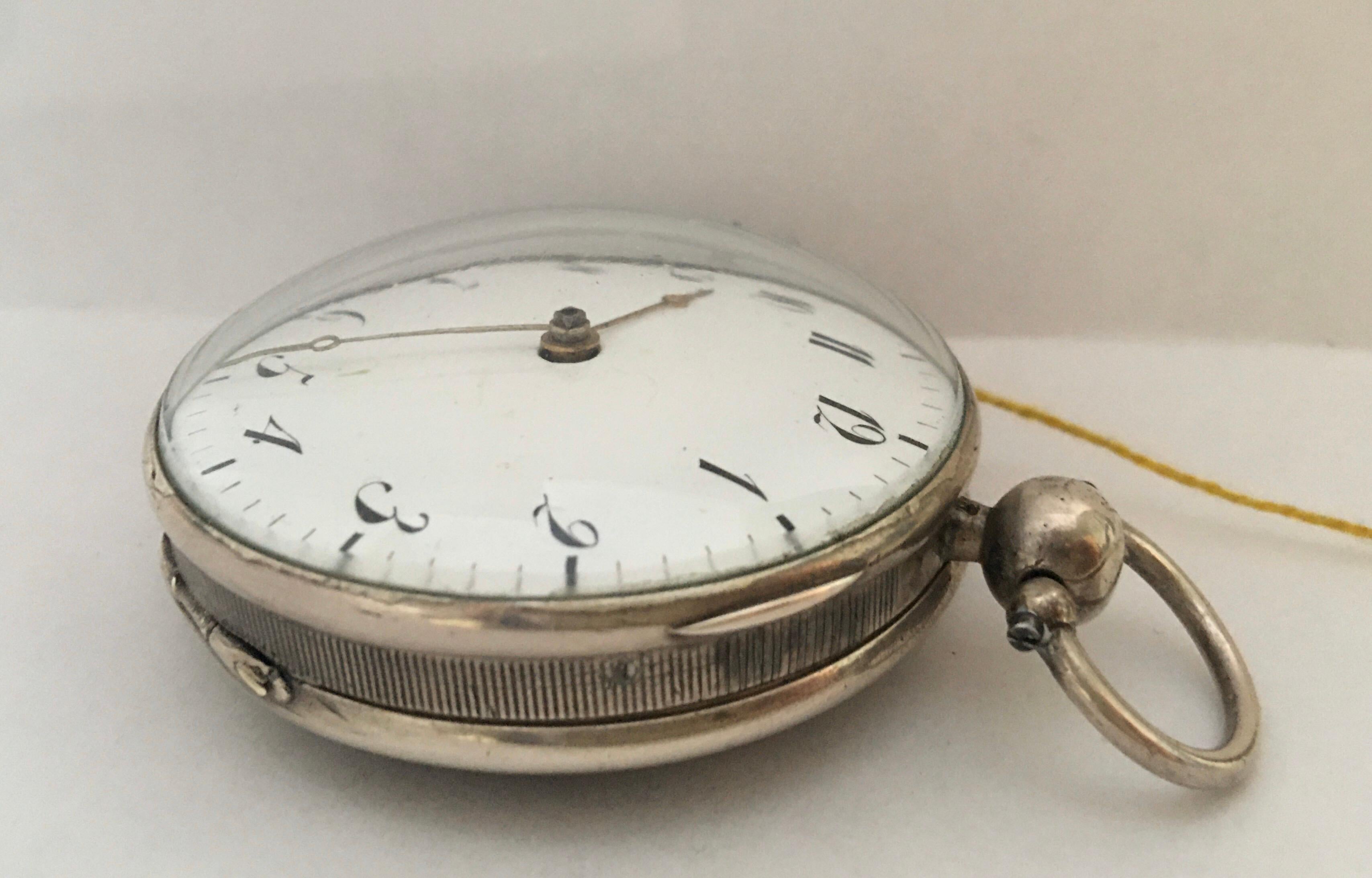 Rare Antique Silver Clock Watch at 1stDibs