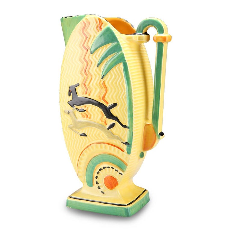 Rare and Beautiful 1930s Vintage Art Deco Jug by Burleigh Ware at 1stDibs