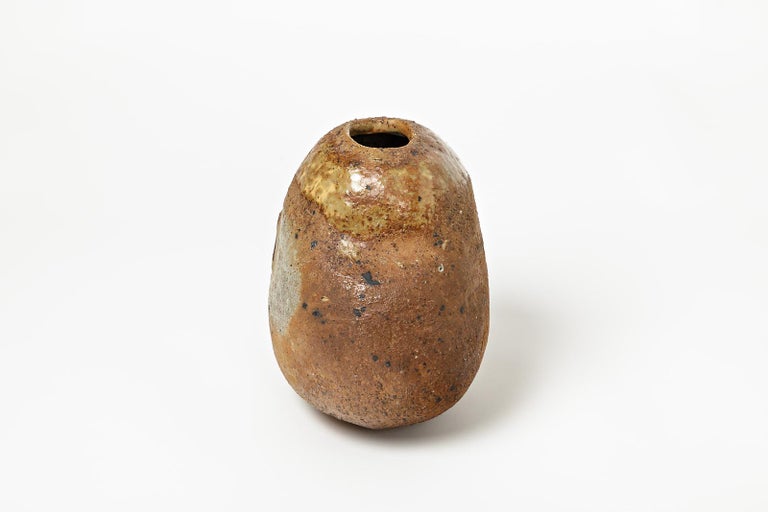 Rare Ceramic Sculpture, Vase by Jean and Jacqueline Lerat, circa 1960 ...