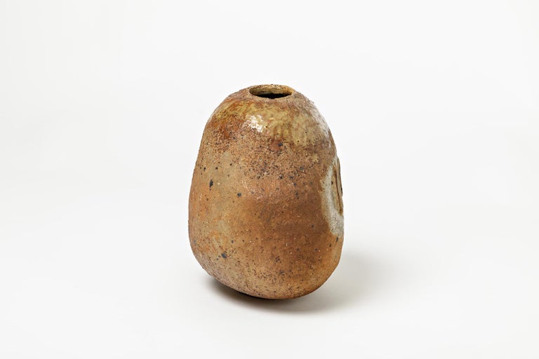 Rare Ceramic Sculpture, Vase by Jean and Jacqueline Lerat, circa 1960 ...