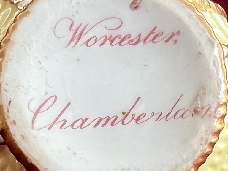 Rare Chamberlain Worcester Porcelain Scent Bottle For Sale at 1stDibs