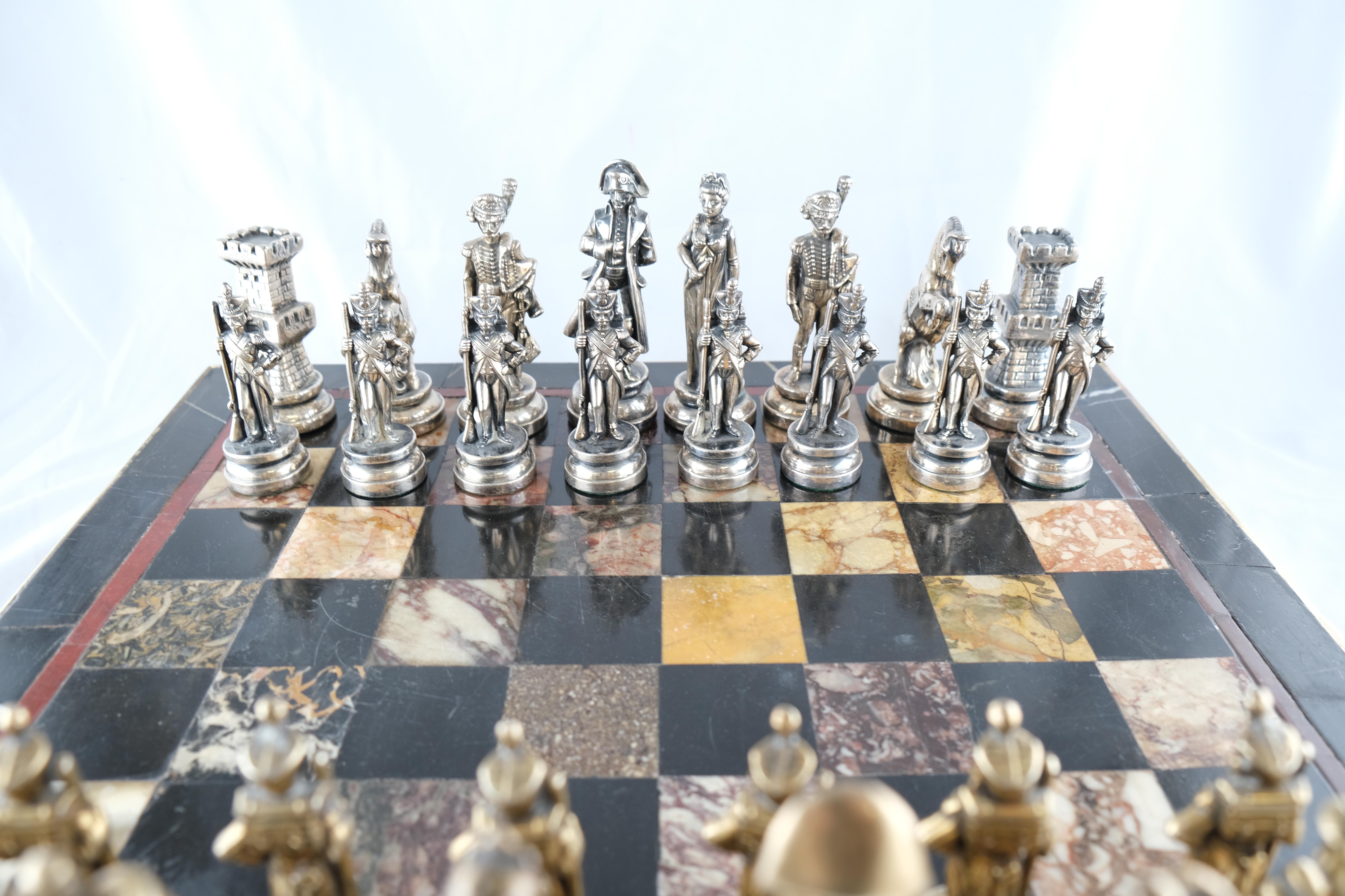 Rare Chessboard Made of Different Marbles and Porphyry, Mid-18th ...