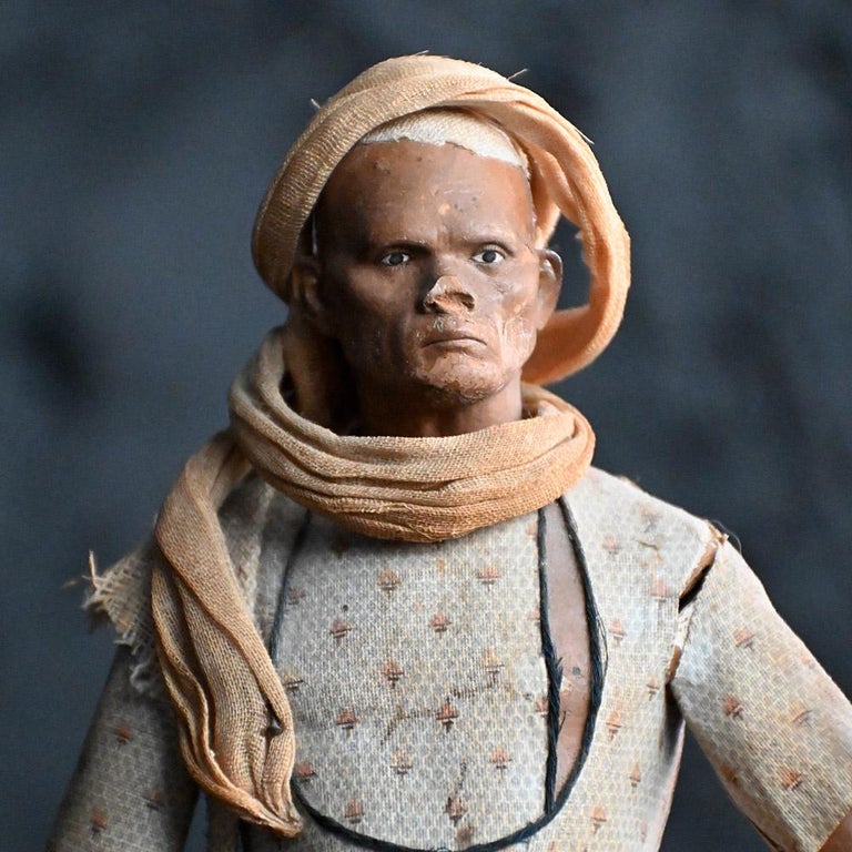 Rare Collection of Late 19th Century Clay Indian Figures For Sale at ...