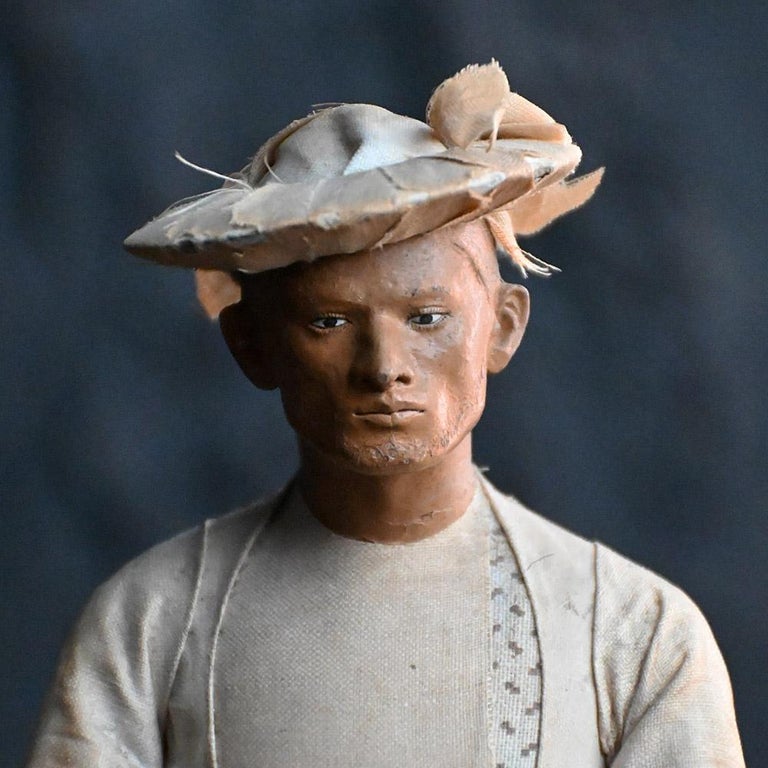 Rare Collection of Late 19th Century Clay Indian Figures For Sale at ...