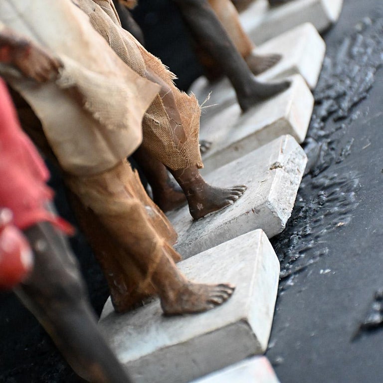 Rare Collection of Late 19th Century Clay Indian Figures For Sale at ...