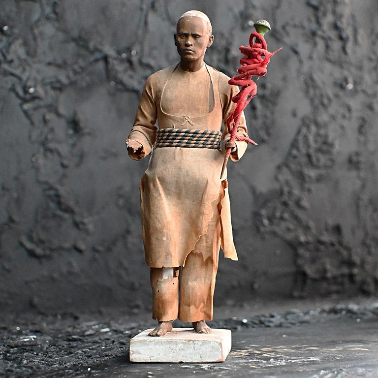 Rare Collection of Late 19th Century Clay Indian Figures For Sale at ...