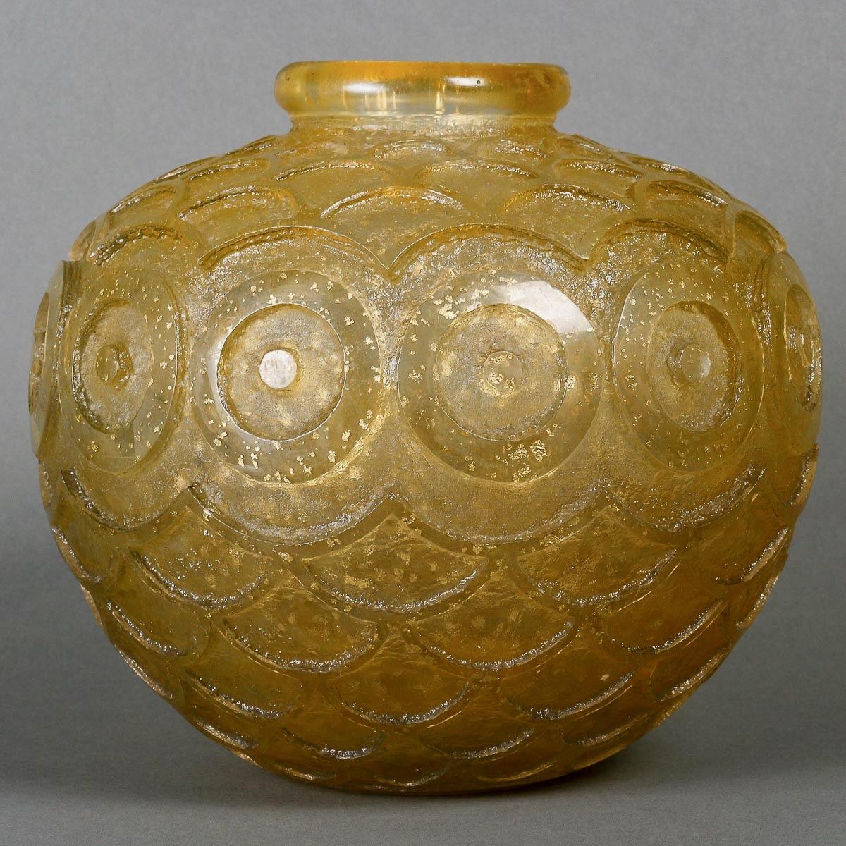 A Rare Daum Art Deco Acid-Etched Glass Vase, circa 1930 at 1stDibs