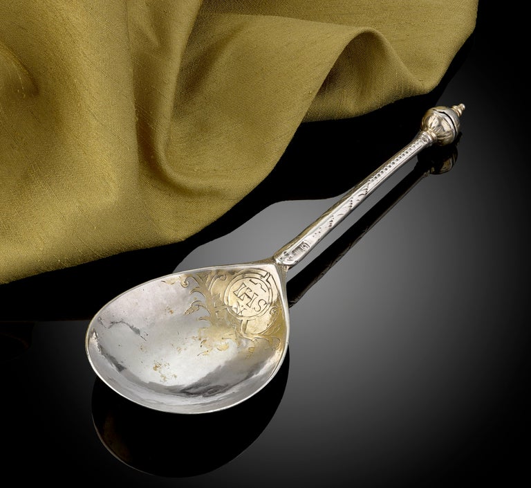 Rare Early Norwegian Silver and Parcel Gilt Spoon, circa 1590 For Sale ...