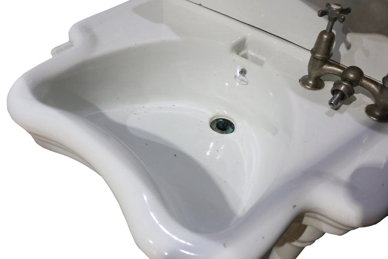 Rare English Barber Shop Wash Basin at 1stDibs | antique barber sink ...