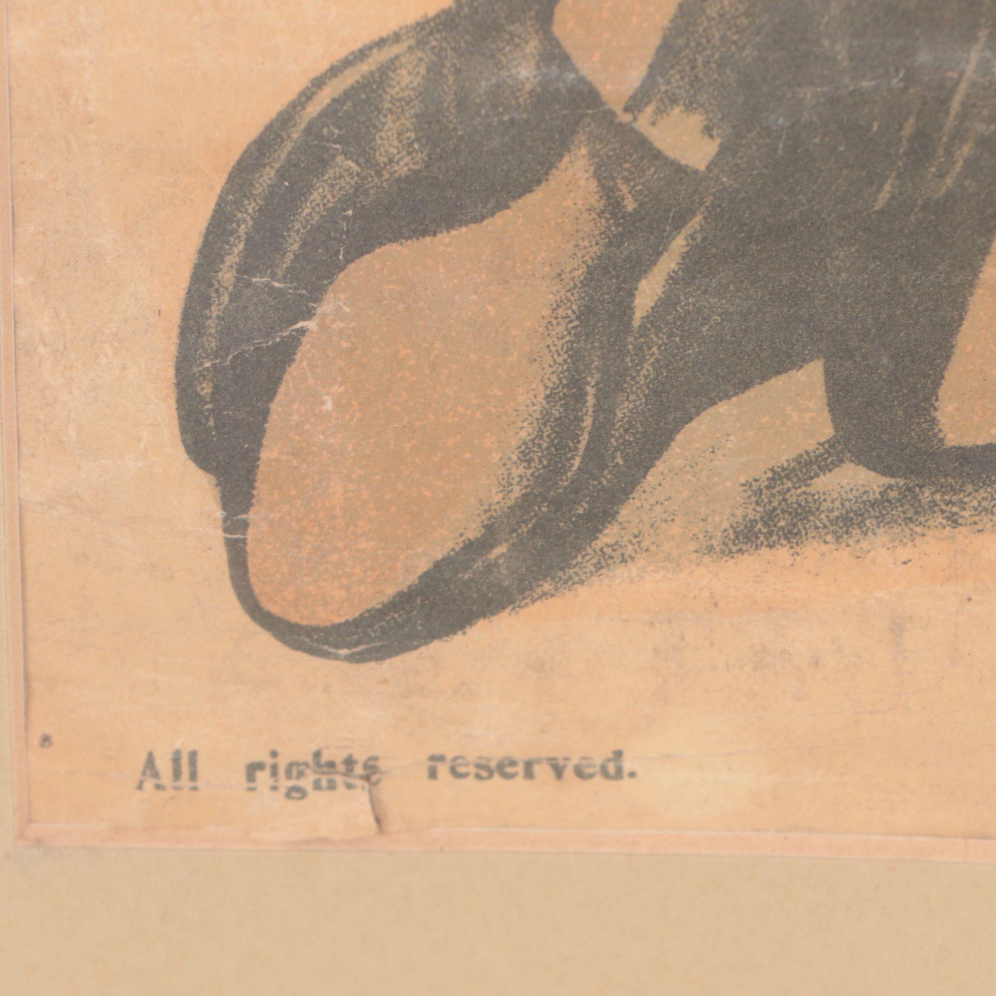 Rare Framed Antique English First Aid Poster, circa 1900 For Sale at ...