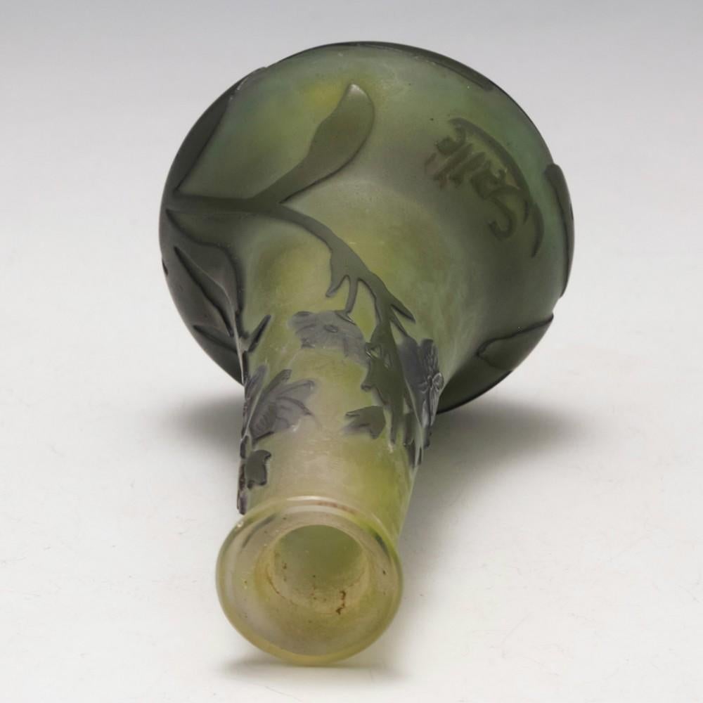 A Rare Galle Cameo Miniature Bottle Vase c1910 For Sale at 1stDibs