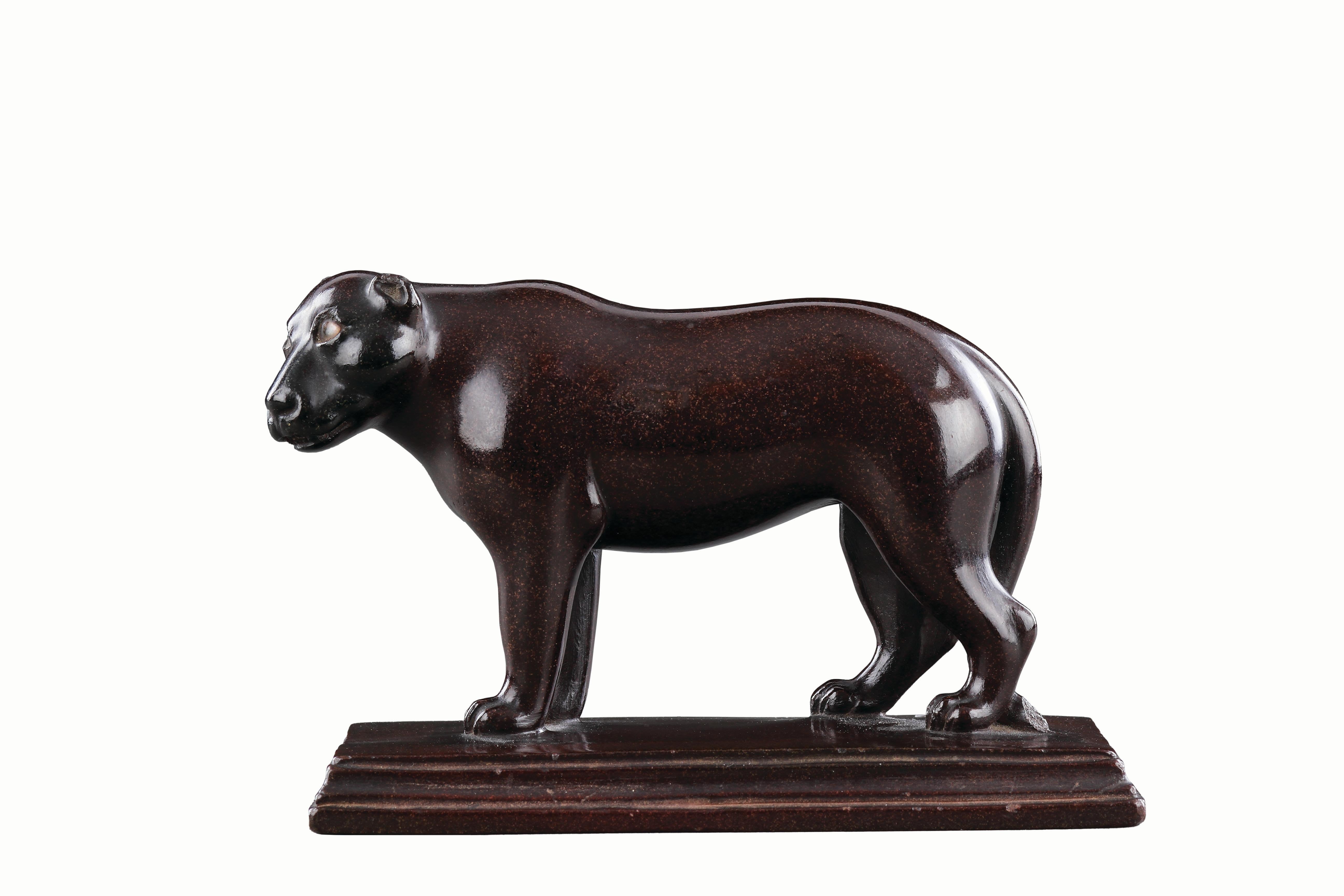 A Rare ‘Grand Tour’ Model of a Striding Lion with Inlaid Eyes For Sale ...