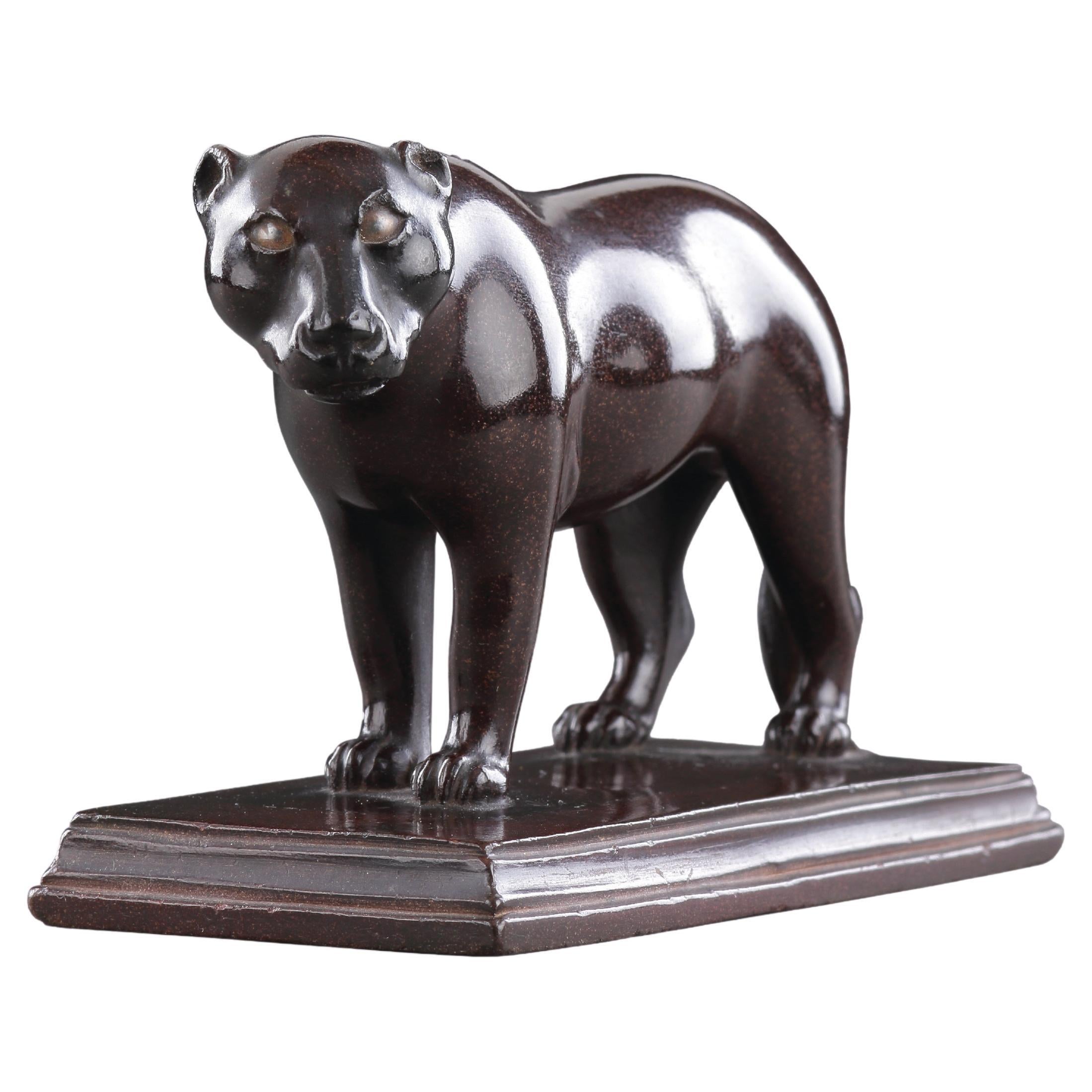 A Rare ‘Grand Tour’ Model of a Striding Lion with Inlaid Eyes For Sale ...