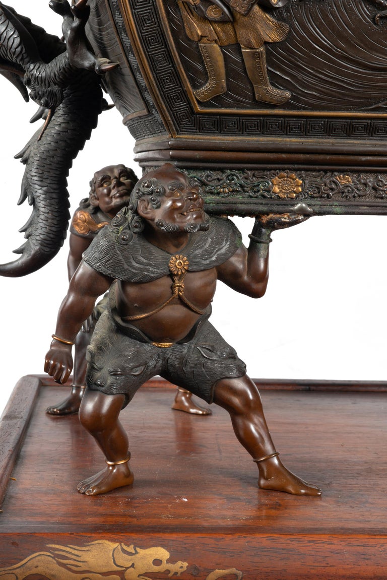 Rare, Impressive Japanese Bronze Censer by Miyao, 1868-1912 For Sale at ...
