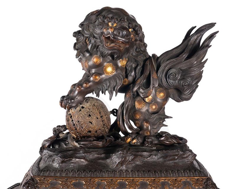 Rare, Impressive Japanese Bronze Censer by Miyao, 1868-1912 For Sale at ...