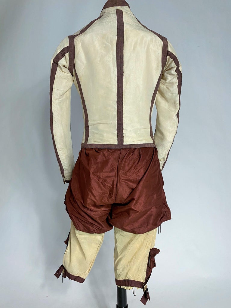 A Rare Jockey (?) Silk jumpsuit and breeches - England 18th century at ...