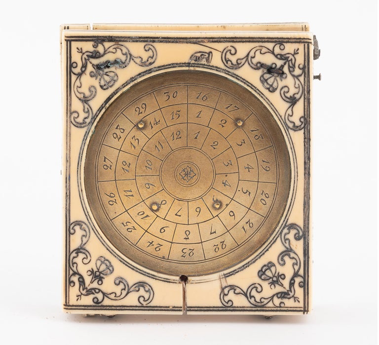 Rare Mid-17th Century French Dieppe Magnetic Azimuth Dial For Sale at ...